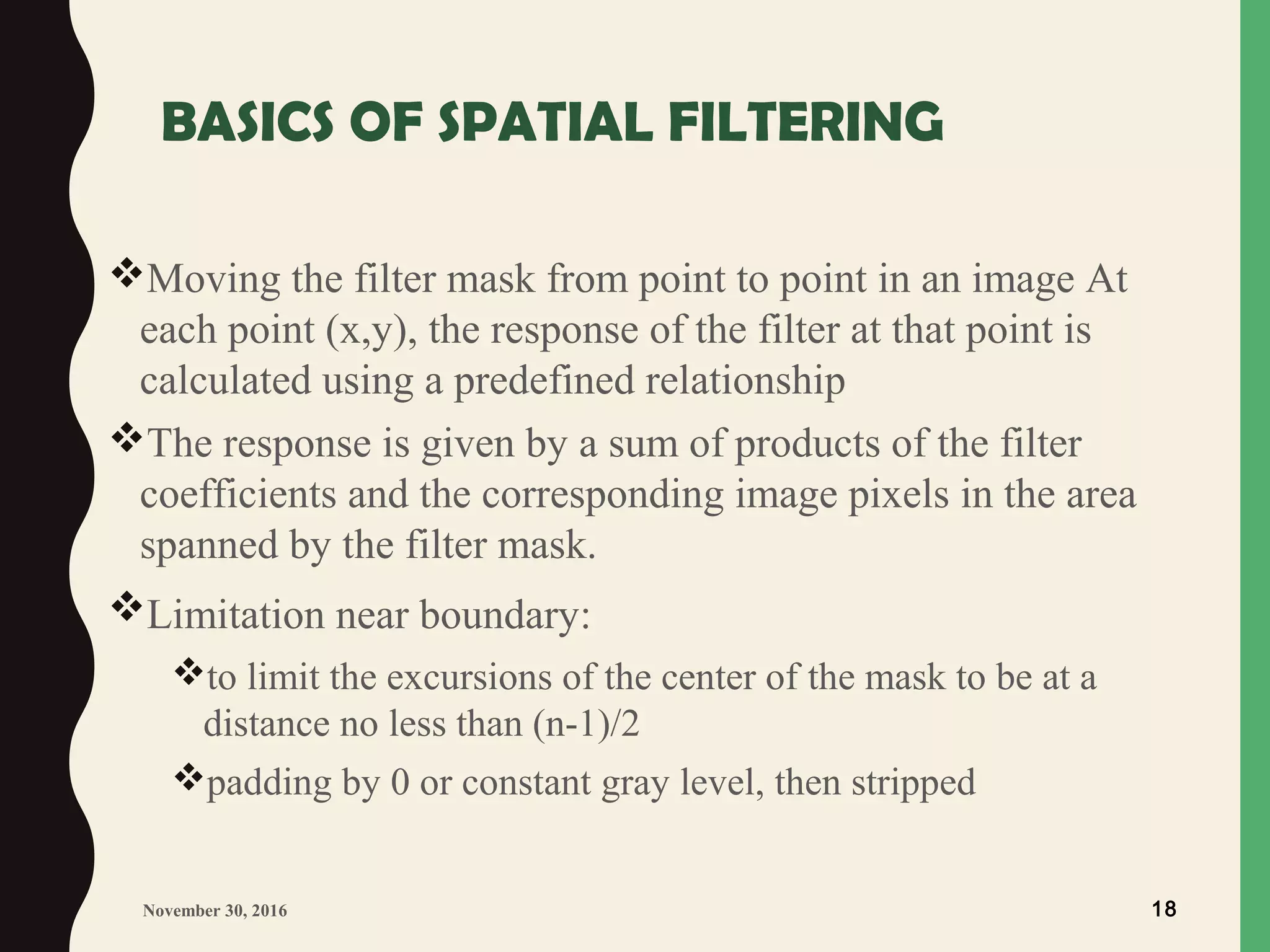 Spatial Domain And Filtering Ppt