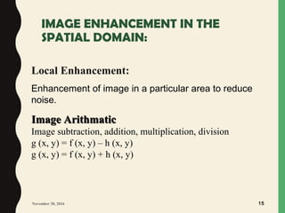Spatial domain and filtering | PPT