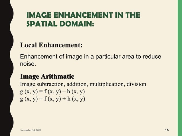 Spatial domain and filtering | PPT