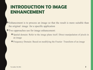 Spatial domain and filtering | PPT
