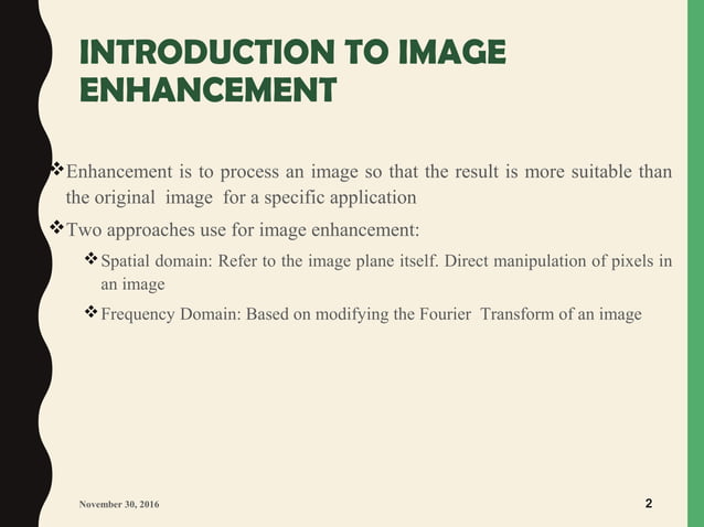 Spatial Domain And Filtering Ppt