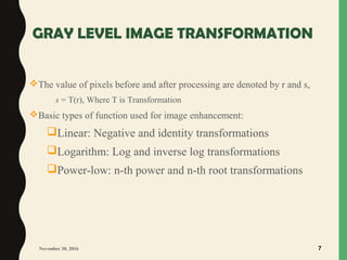 Spatial domain and filtering | PPT