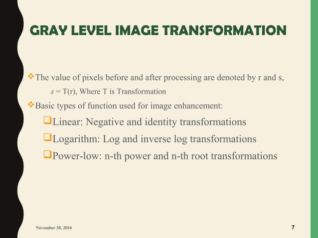 Spatial Domain And Filtering Ppt