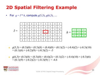 SpatialEnhancement of course CE7491 of NTU | PPT