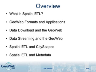 Spatial ETL For Web Services-Based Data Sharing | PPT