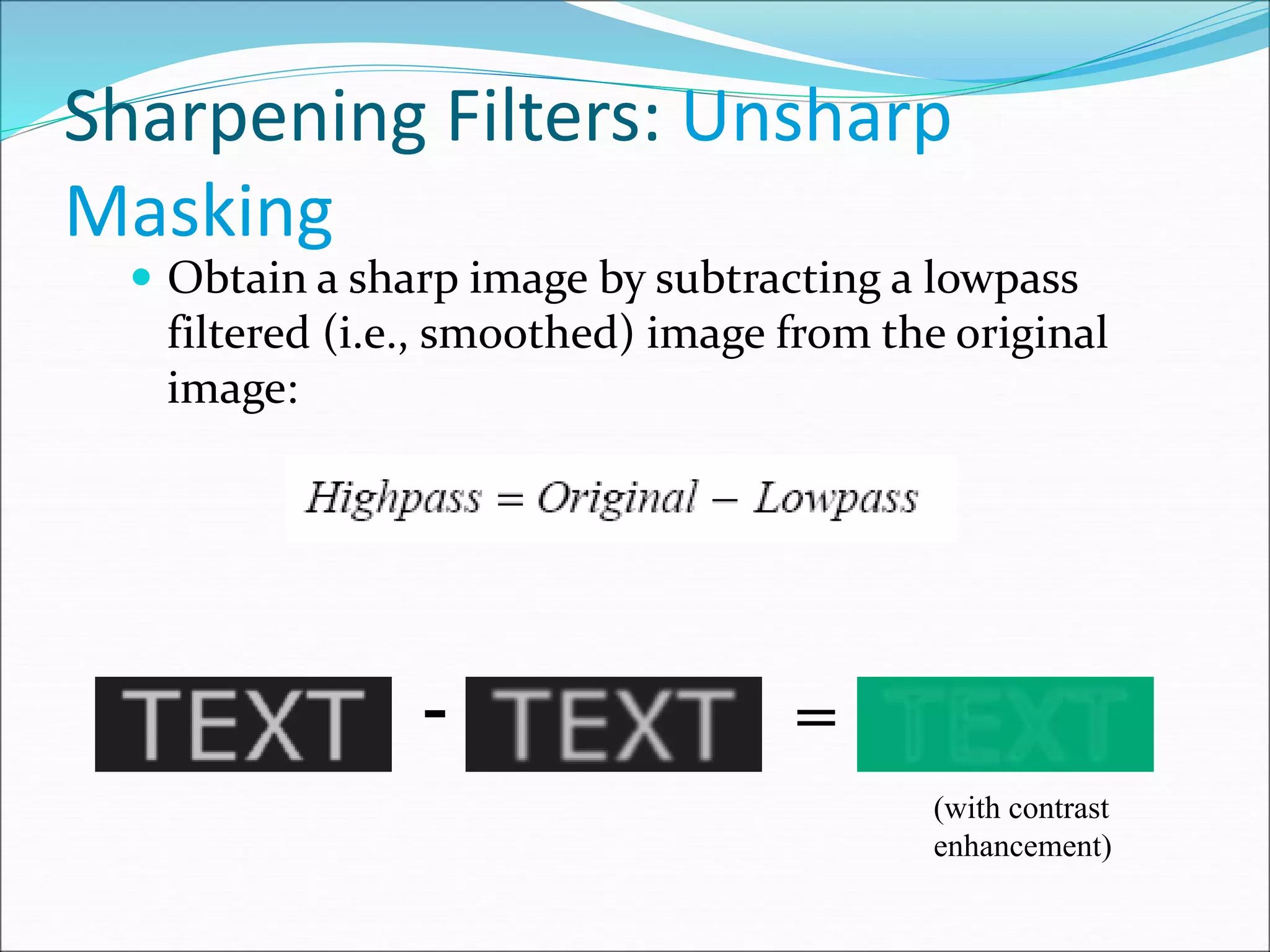 Spatial filtering | PPT