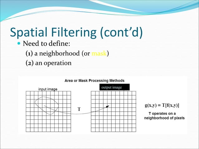 Spatial filtering | PPT