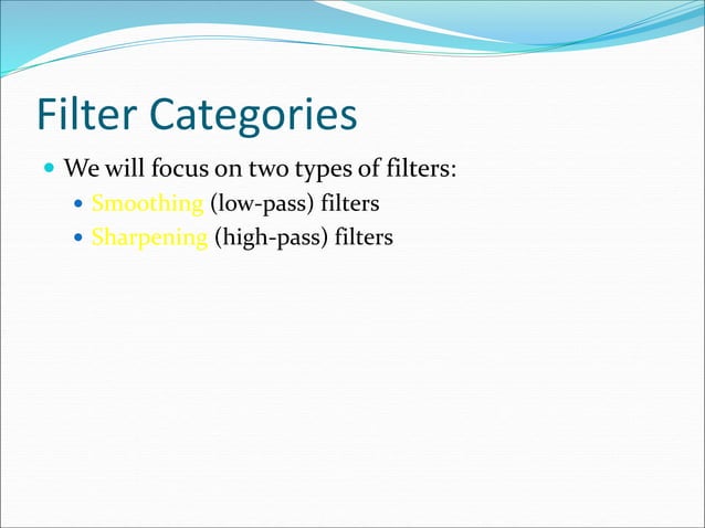 Spatial filtering | PPT
