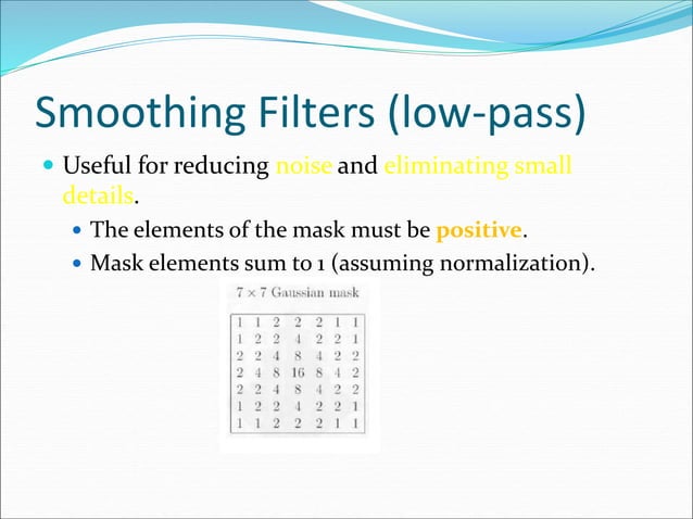 Spatial filtering | PPT