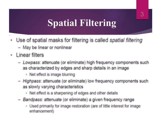 Spatial filtering | PPT