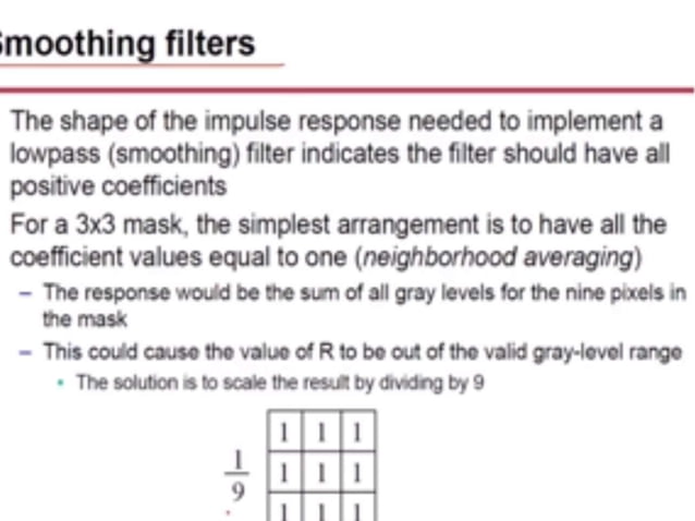 Spatial filtering | PPT