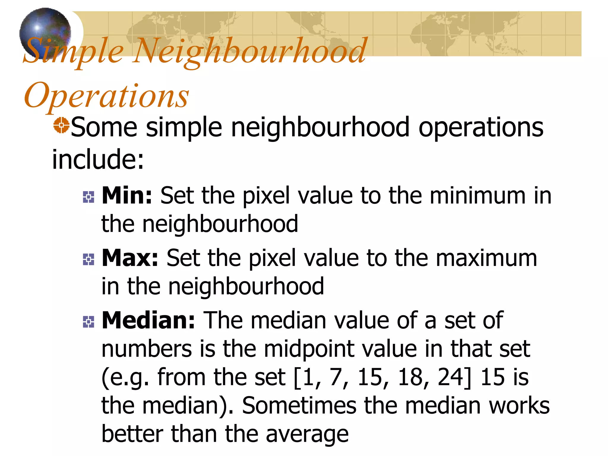 Spatial Filtering Ppt Photo Editing Software Computer Software And Applications