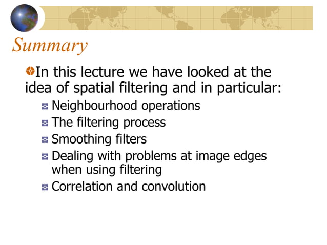 Spatial Filtering Ppt Photo Editing Software Computer Software And Applications