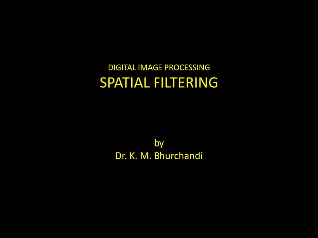 Spatial filtering | PDF