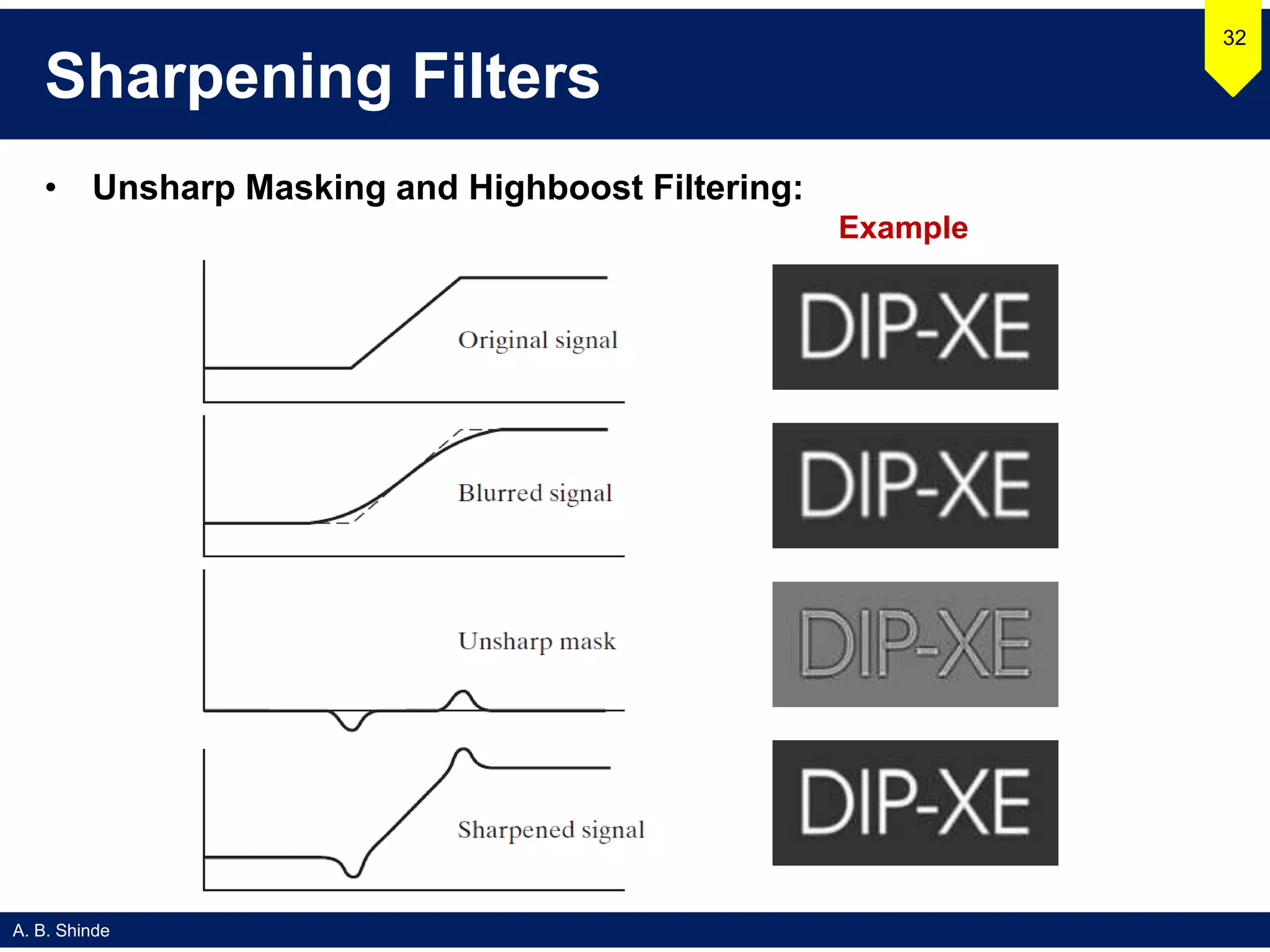 Image Processing: Spatial filters | PPSX