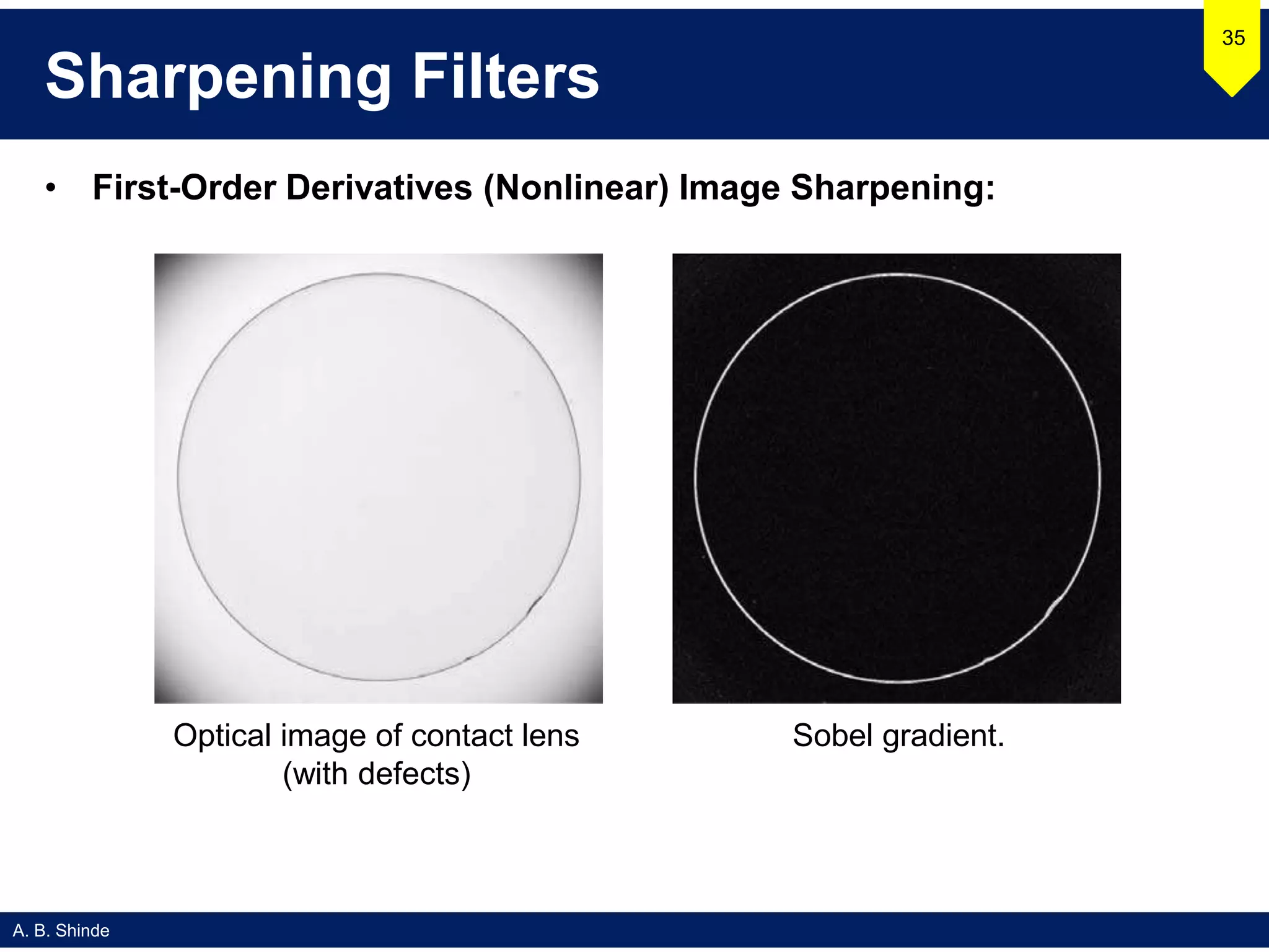 Image Processing: Spatial filters | PPSX