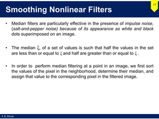Image Processing: Spatial filters | PPSX