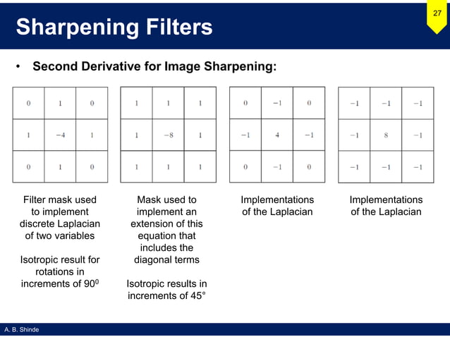 Image Processing: Spatial filters | PPSX | Photo Editing Software ...