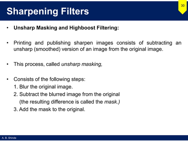 Image Processing: Spatial filters | PPSX | Photo Editing Software ...