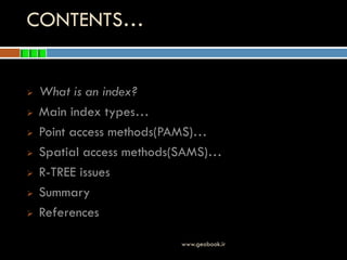 Spatial index(2) | PDF
