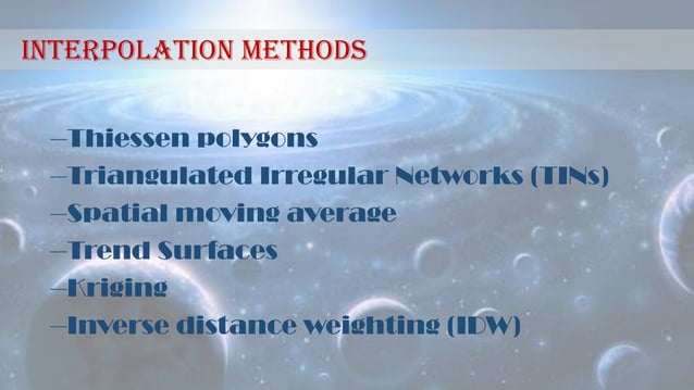 Spatial interpolation techniques | PDF