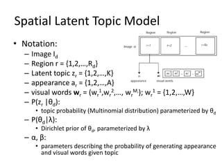 Spatially Coherent Latent Topic Model For Concurrent Object Segmentation and Classification | PPTX