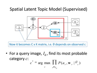 Spatially Coherent Latent Topic Model For Concurrent Object Segmentation and Classification | PPTX