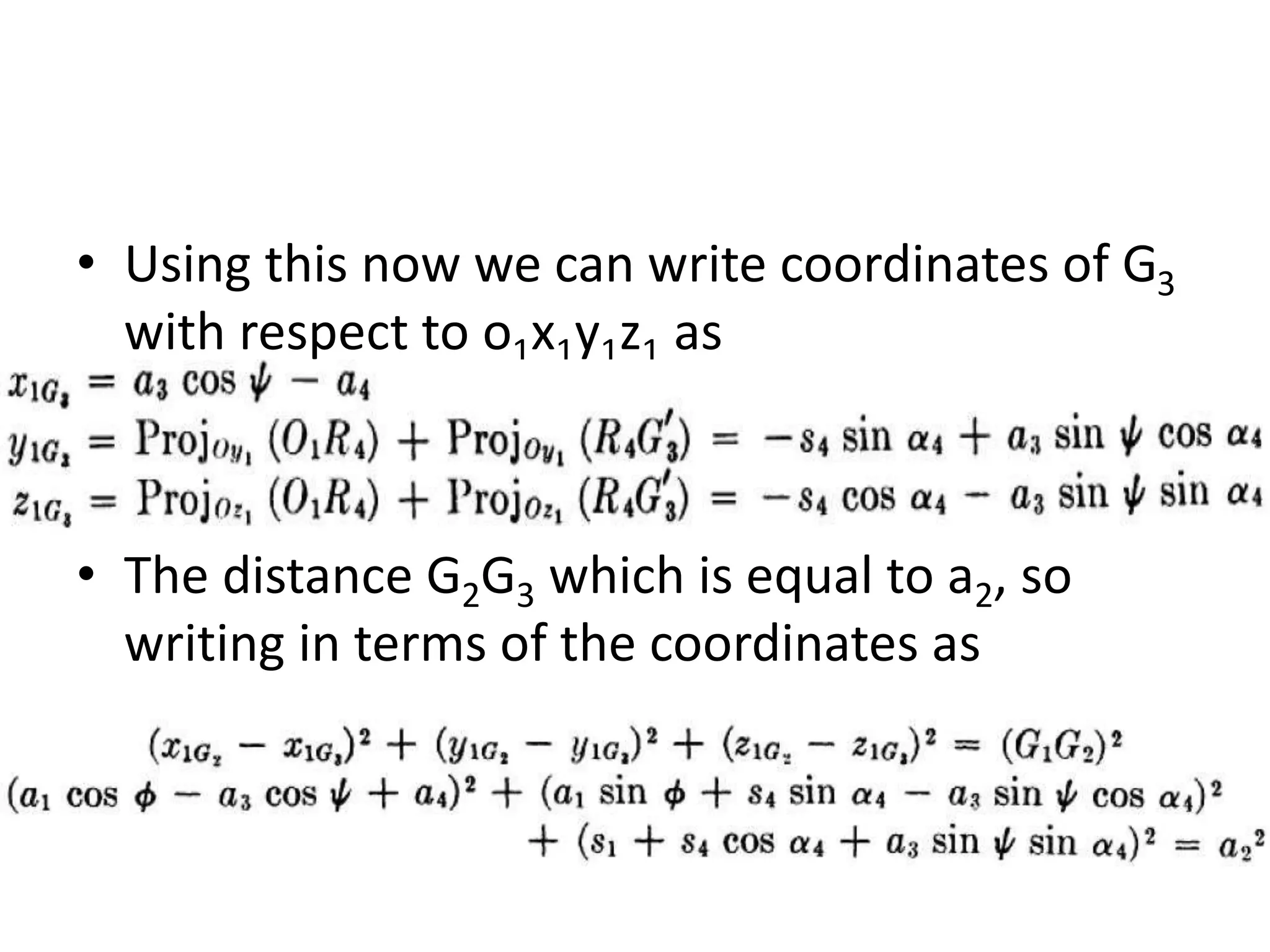 Spatial mechanism and DH parameters | PPT