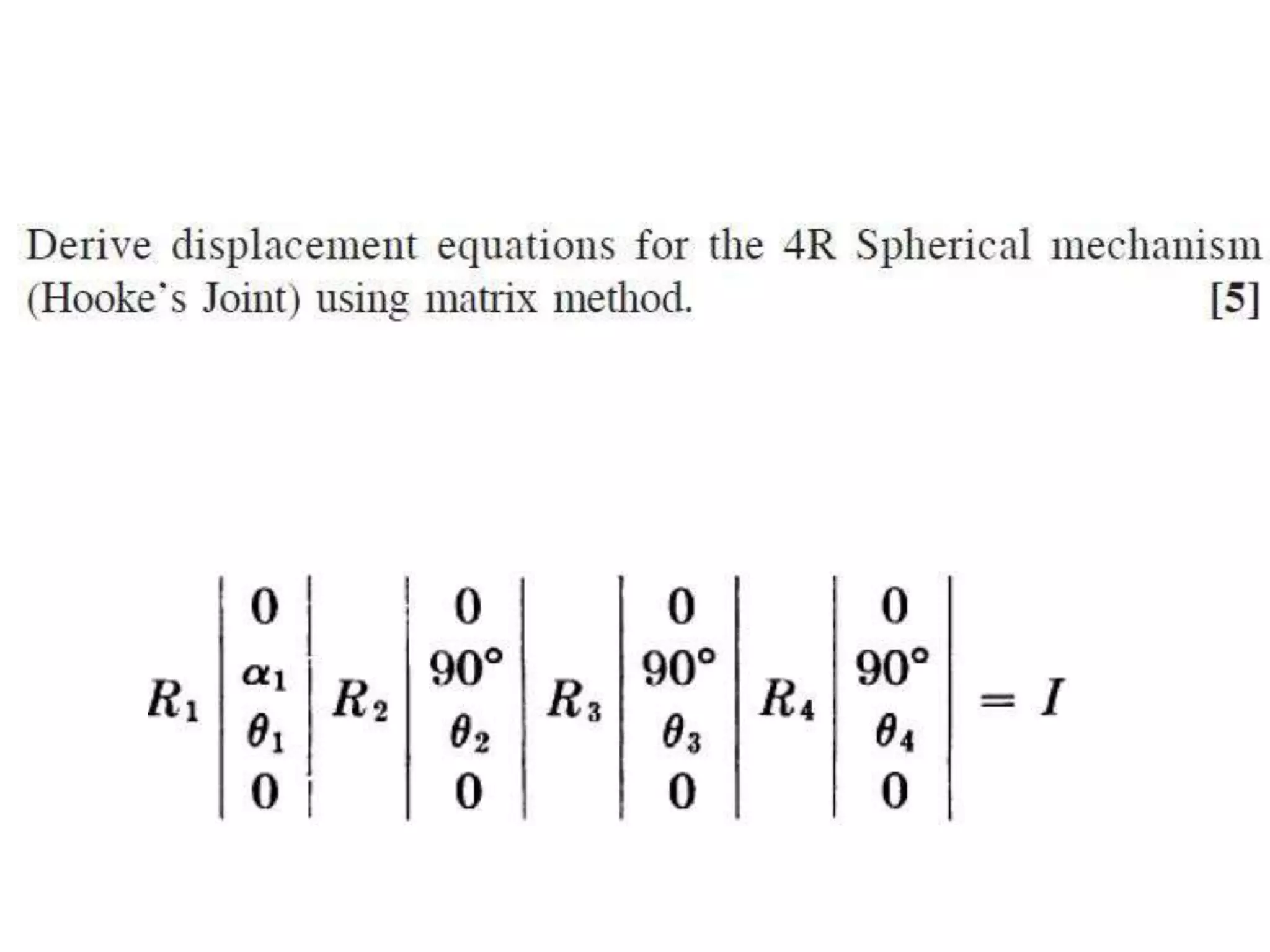 Spatial mechanism and DH parameters | PPT