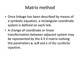 Spatial mechanism and DH parameters | PPT