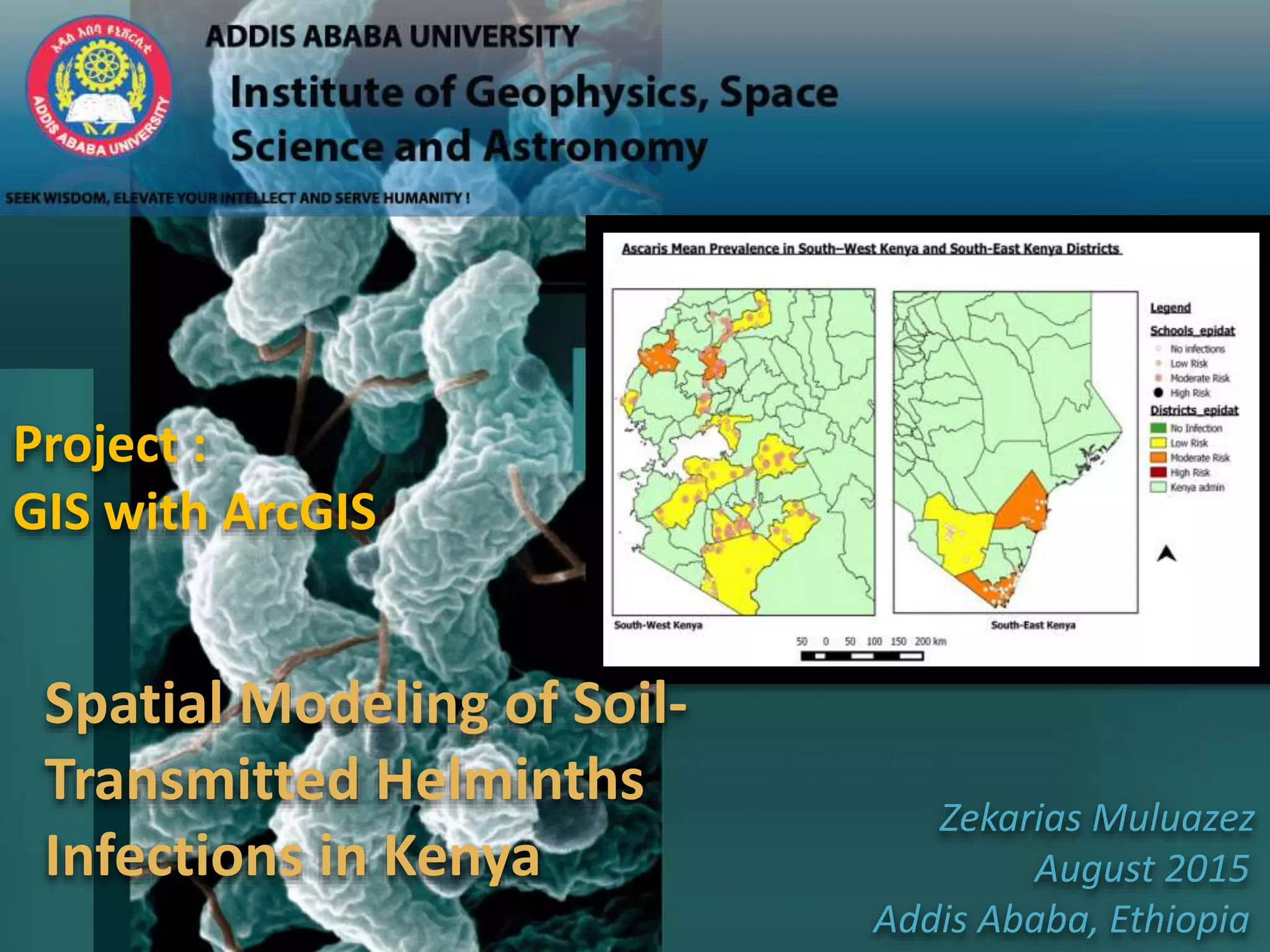 Spatial modeling of STHs infections in kenya | PPTX