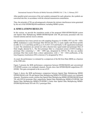 Spatial multiplexing ofdmoqam systems with time reversal technique | PDF