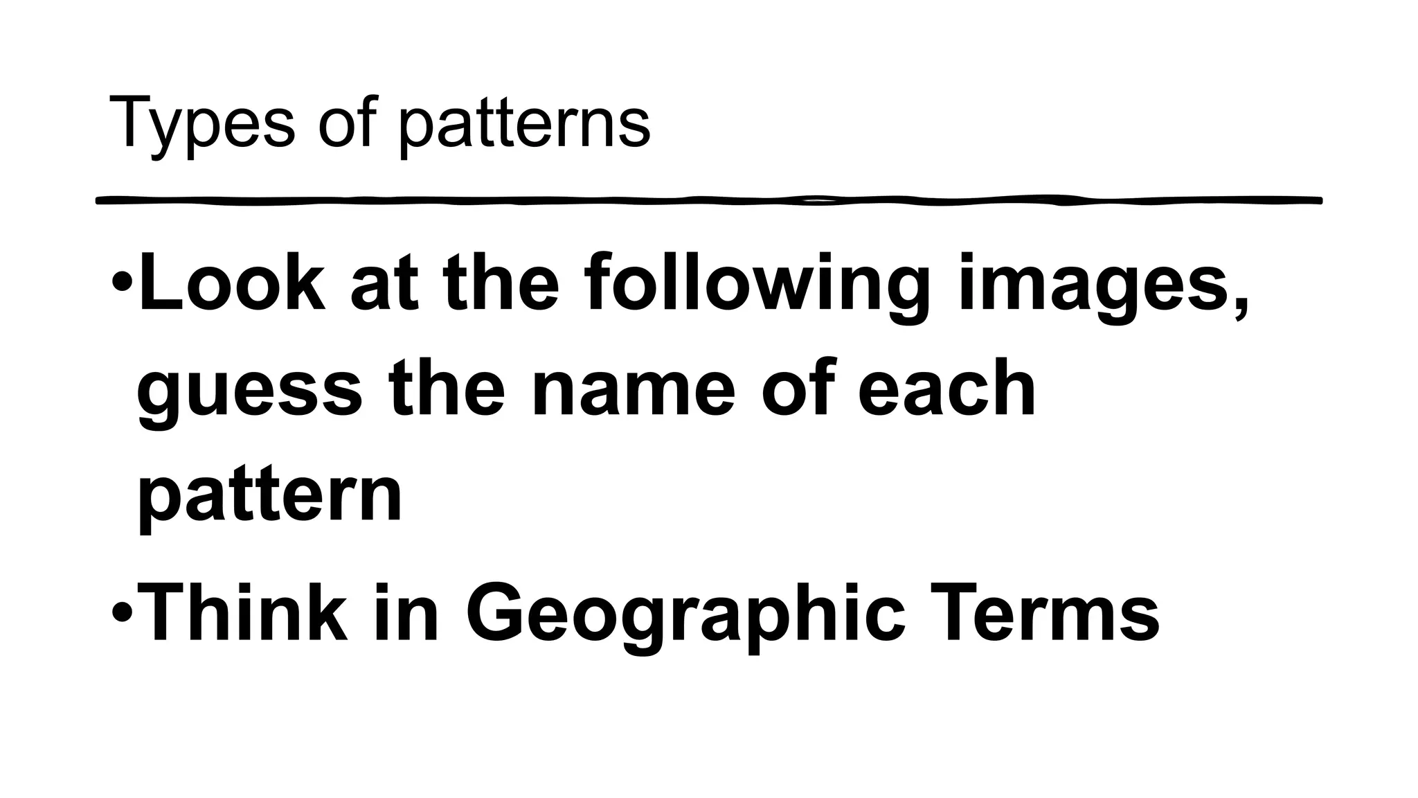 Spatial patterns activity | PPTX