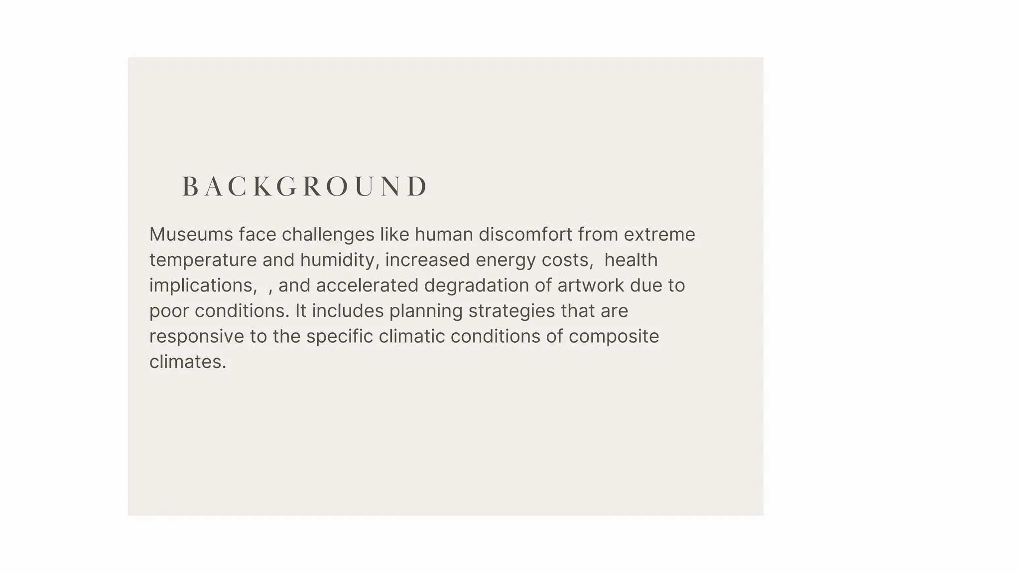 SPATIAL PLANNING IN MUSEUM COMPOSITE CLIMATE.pptx