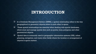 Spatial Relationship In Database Management System Pptx