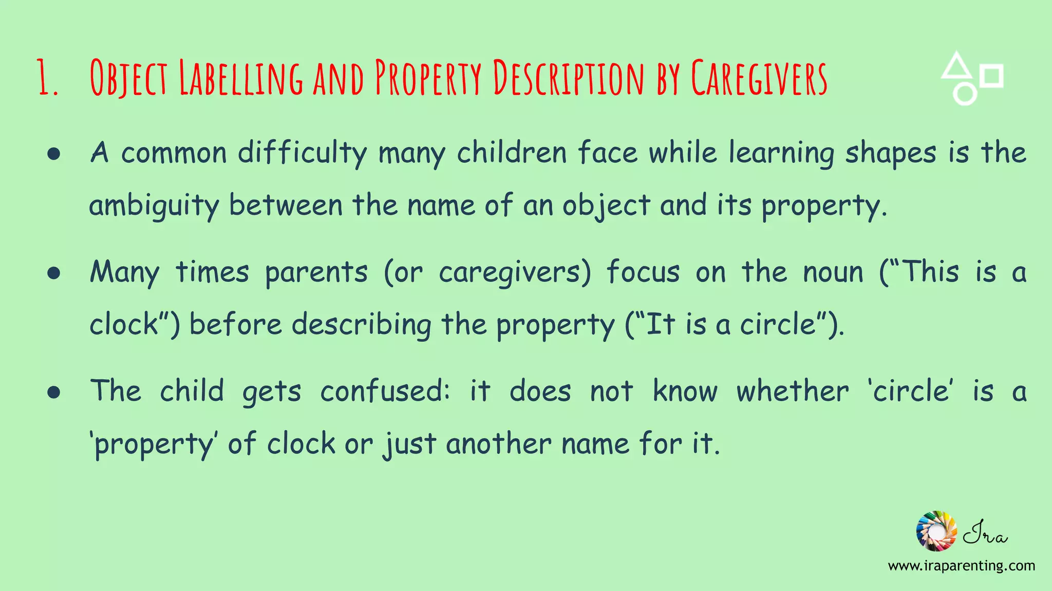 Spatial sense and geometry for preschoolers based on milestones | PDF