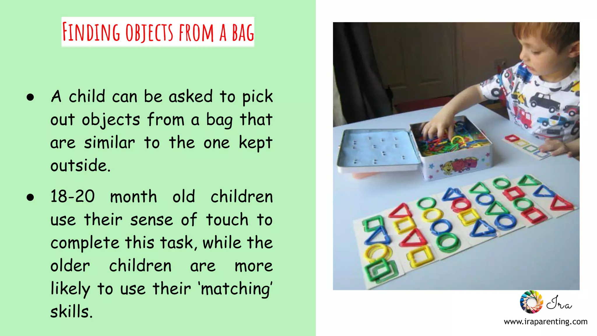 Spatial sense and geometry for preschoolers based on milestones | PDF