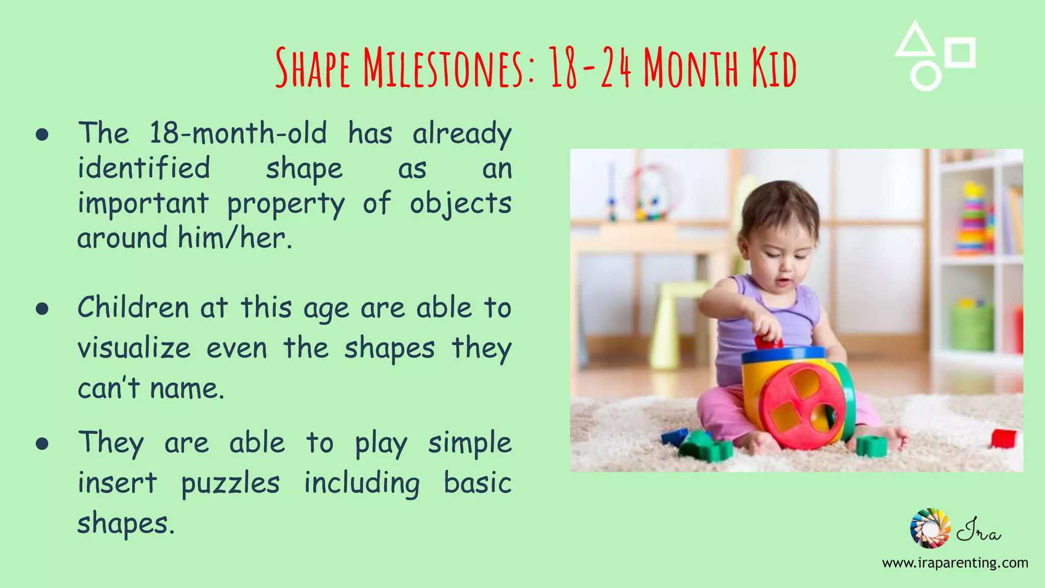 Spatial sense and geometry for preschoolers based on milestones | PDF