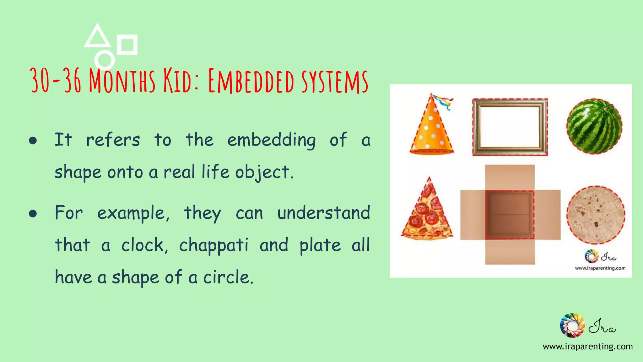 Spatial sense and geometry for preschoolers based on milestones | PDF