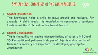 Spatial sense and geometry for preschoolers based on milestones | PDF