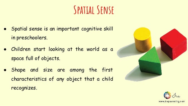 Spatial sense and geometry for preschoolers based on milestones