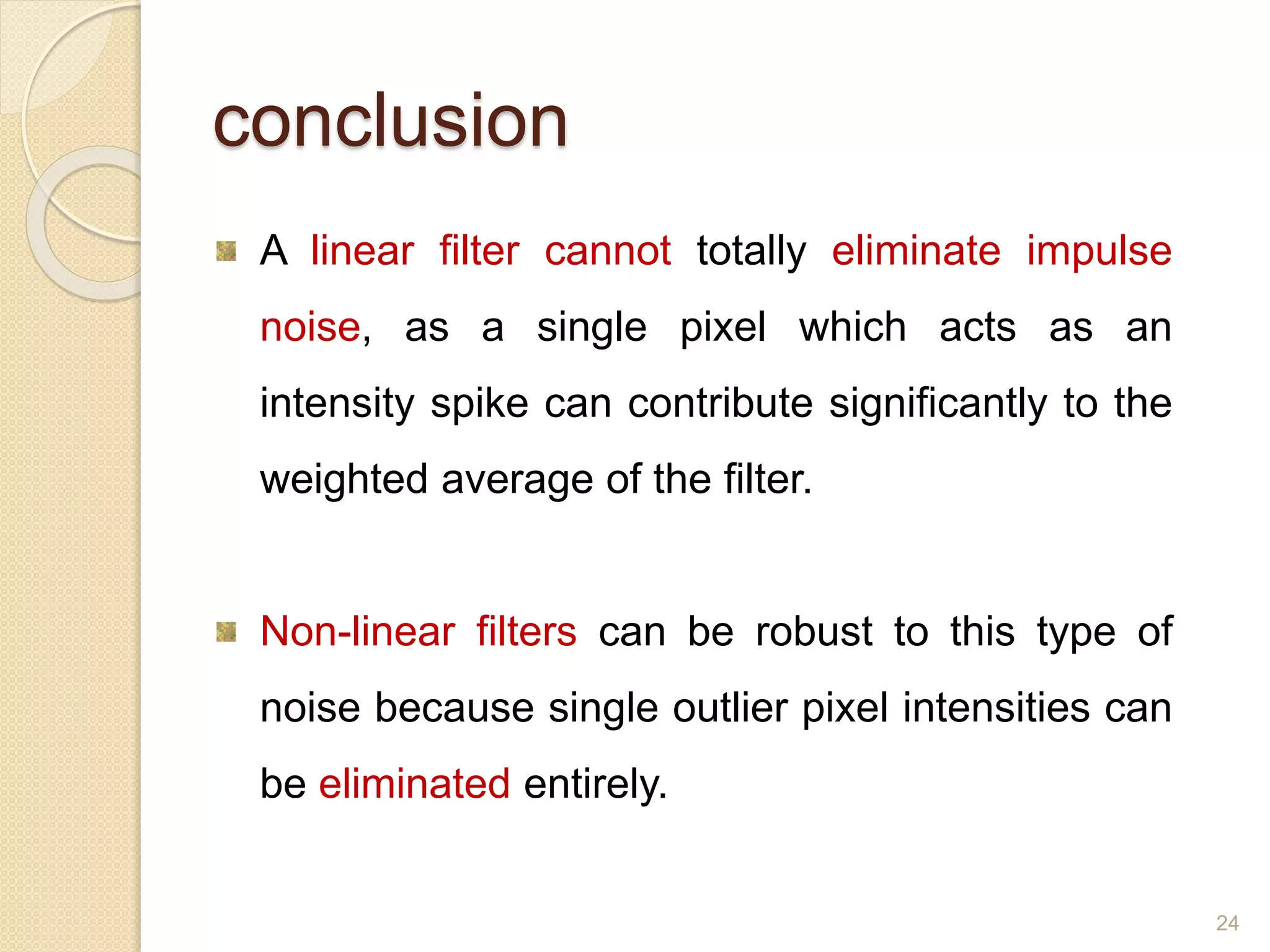 Smoothing Filters in Spatial Domain | PPTX
