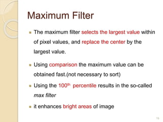 Smoothing Filters in Spatial Domain | PPTX