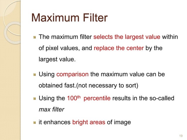 Smoothing Filters in Spatial Domain | PPTX