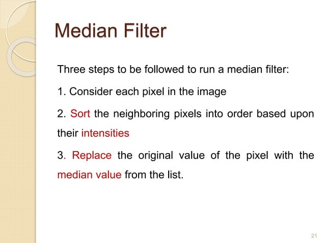 Smoothing Filters in Spatial Domain | PPTX