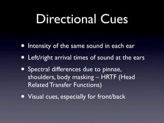 Spatial Sound parts 1 & 2 | PPT