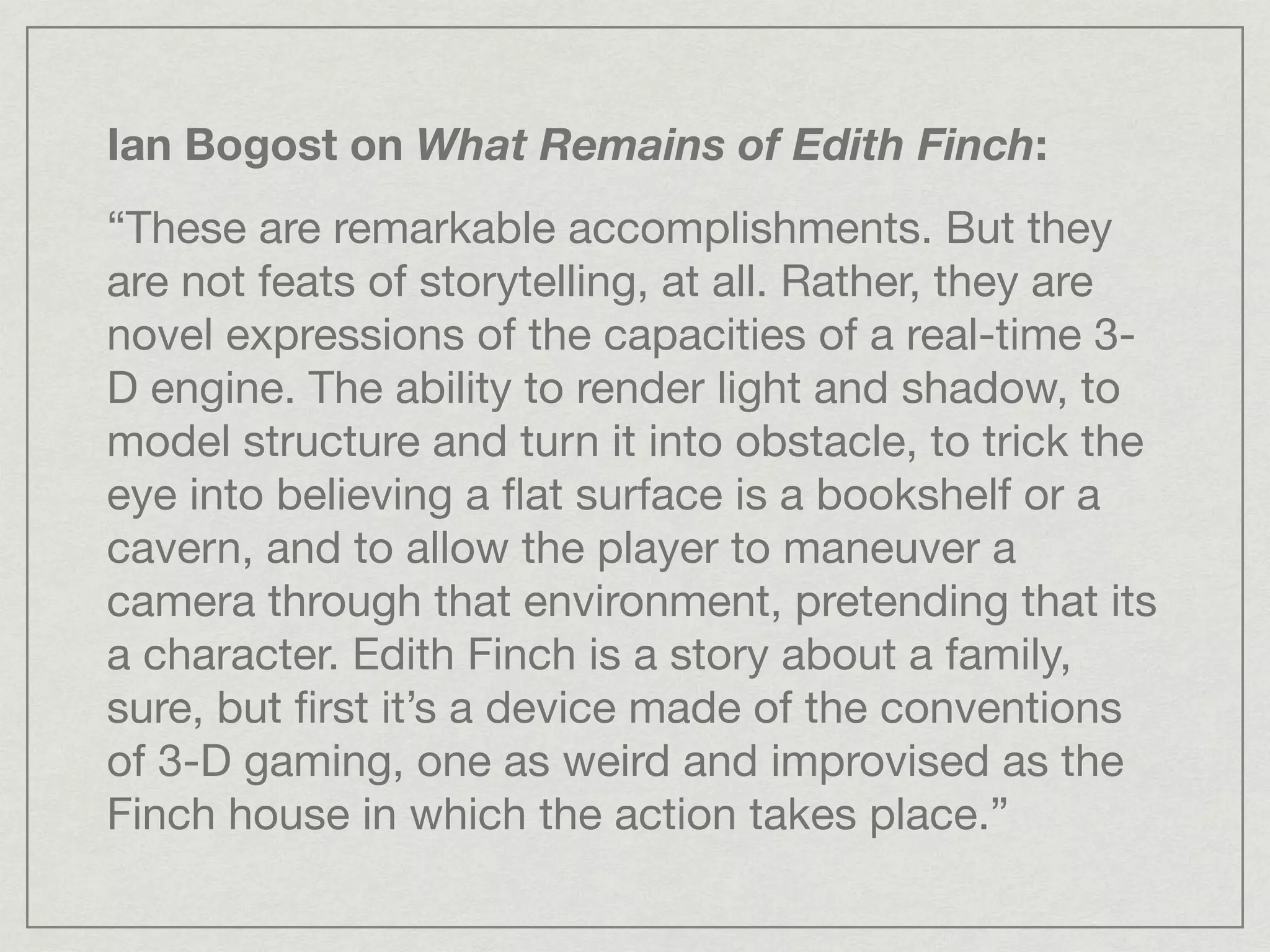 Environmental Storytelling | PPT