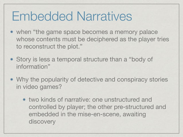 Environmental Storytelling | PPT