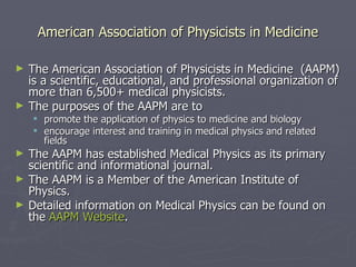 Medical Physicist | PPT