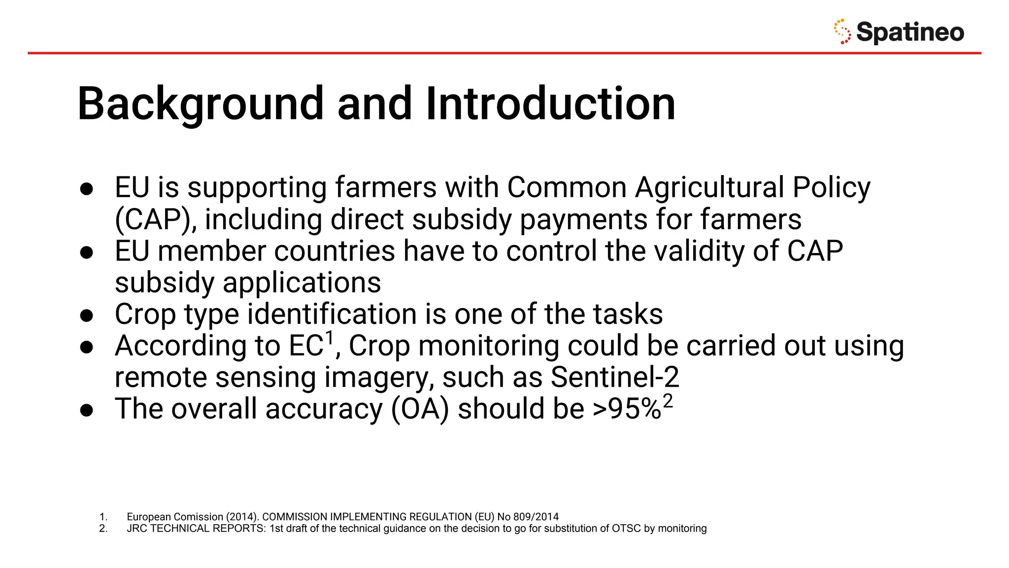 Method For Automated Classification With Inspire Data And Sentinel 2 Satellite Imagery Case